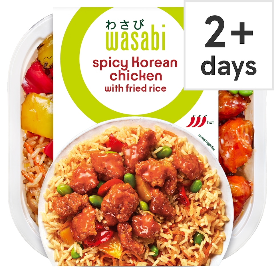 Wasabi Spicy Korean Chicken with Fried Rice 400g - Tesco Groceries