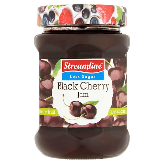 STREAMLINE R/S BLACK CHERRY JAM 340G - Tesco Groceries
