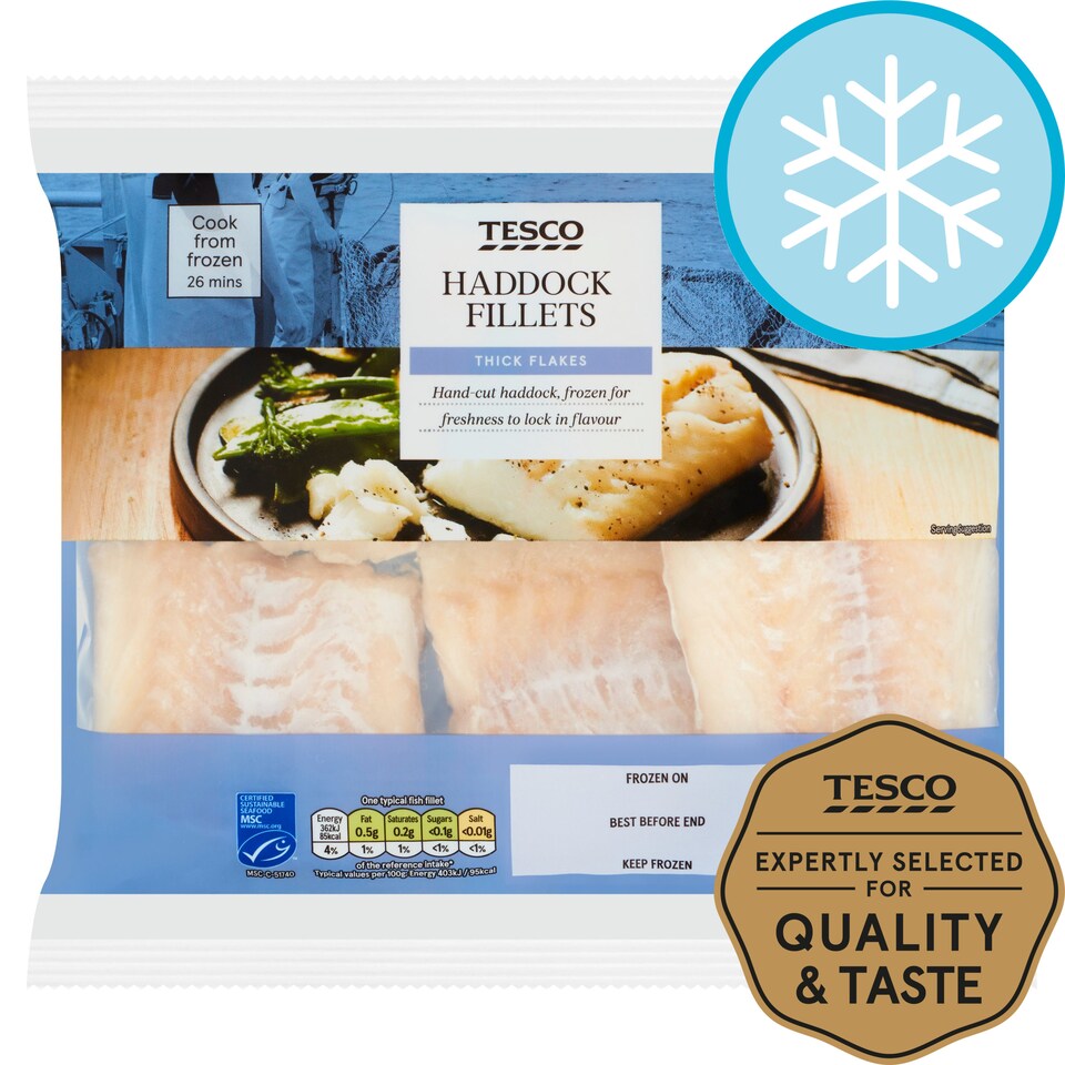 Tesco Haddock Fillets 360G - Tesco Groceries