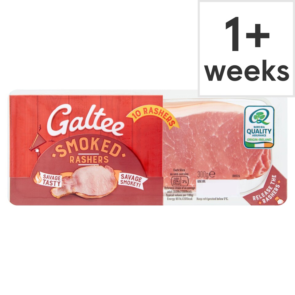 Galtee Value Smoked Bacon Twin Pack 2X150g Pump - Tesco Groceries