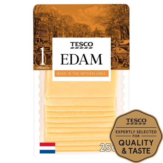 Tesco Edam Slices 250G - Tesco Groceries