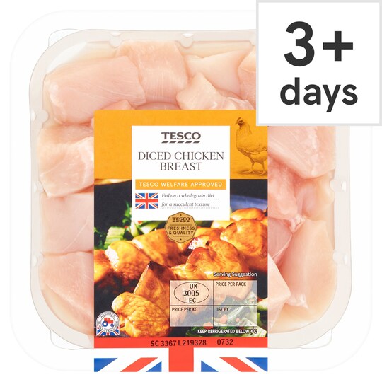 Tesco British Diced Chicken Breast 400G - Tesco Groceries