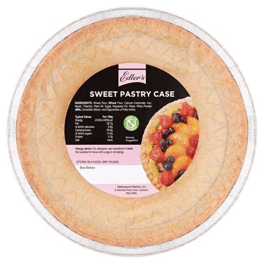 Edlers Sweet Pastry Case Each - Tesco Groceries