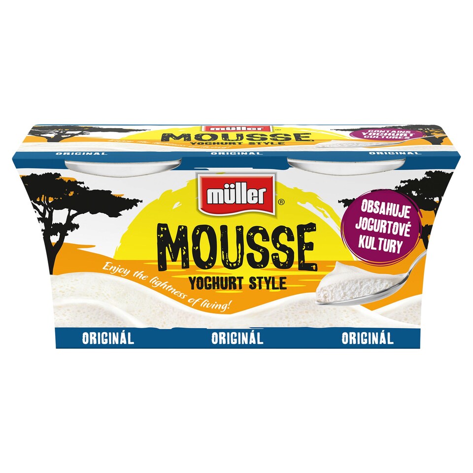 Müller Mousse Yoghurt Style Original 2 x 95g (190g) - Tesco Groceries
