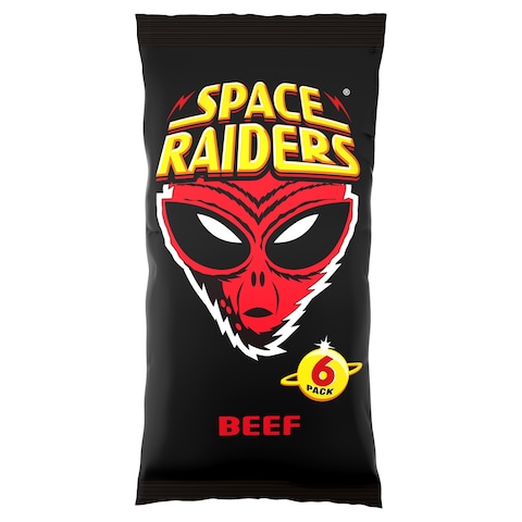 Space Raiders Beef Multipack Crisps 6x13g - Tesco Groceries