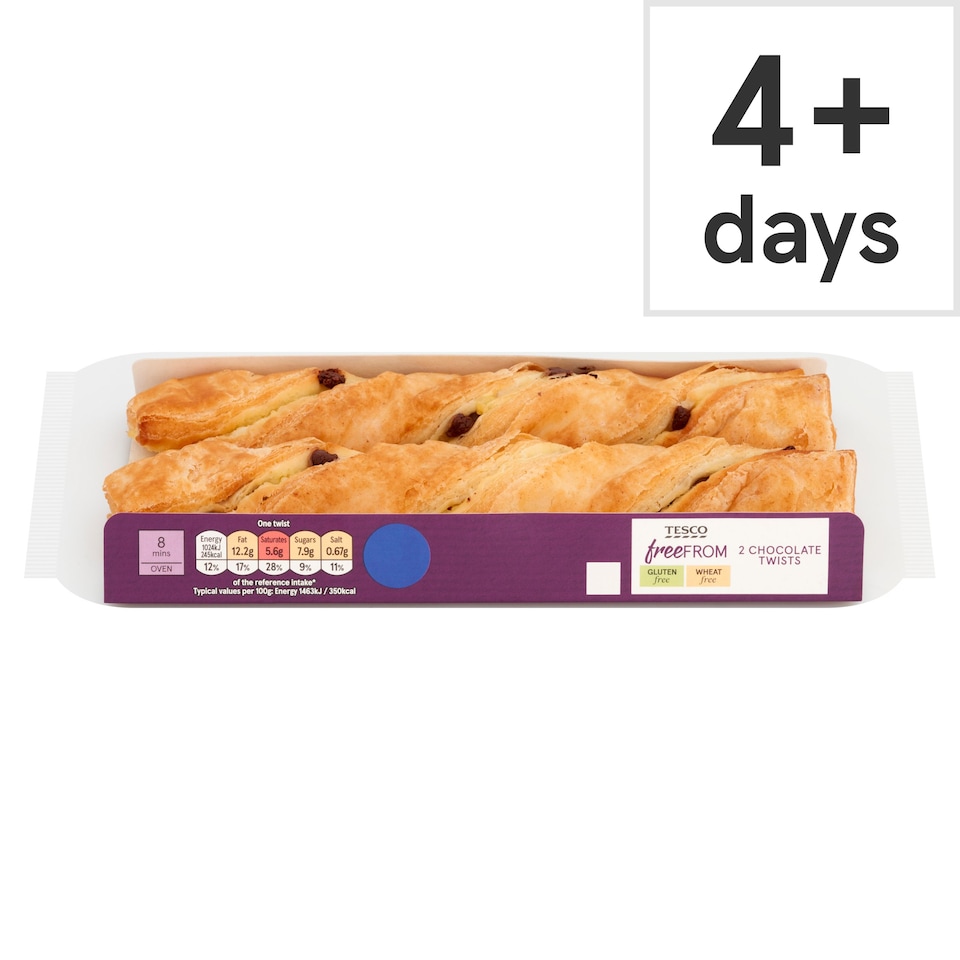 Tesco Free From 2 Chocolate Twists - Tesco Groceries