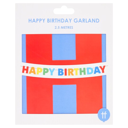 Happy Birthday Banner 2.5Mtr - Tesco Groceries