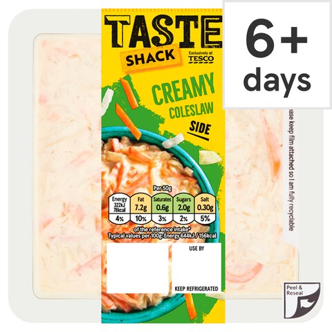 Taste Shack Creamy Coleslaw 500G - Tesco Groceries
