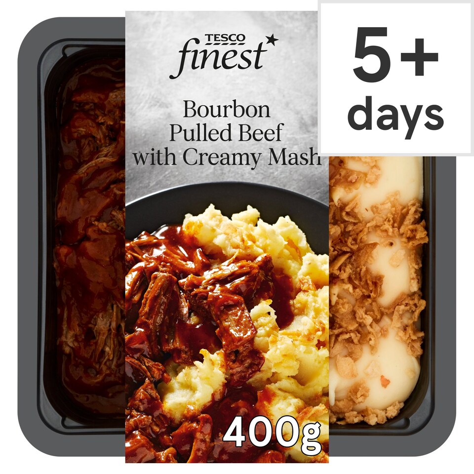 Tesco Finest Bourbon Pulled Beef With Creamy Mash 400G - Tesco Groceries