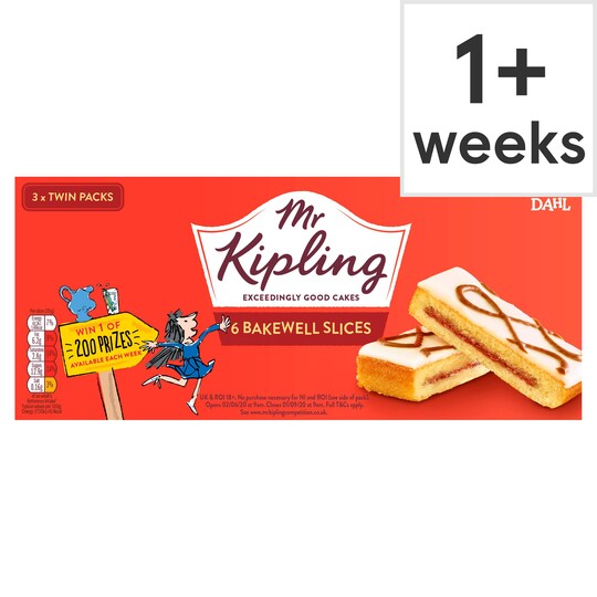 Mr Kipling Bakewell Slice 6 Pack - Tesco Groceries