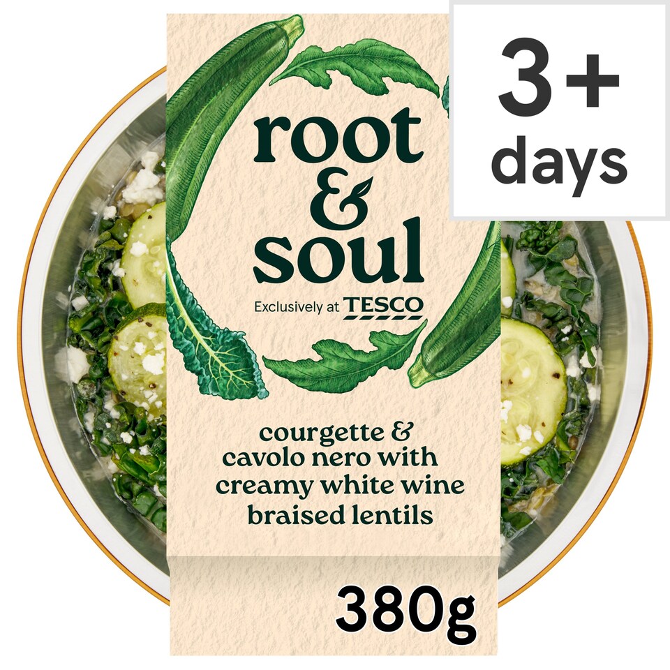 Root & Soul Courgette & cavalo nero with creamy white wine braised ...