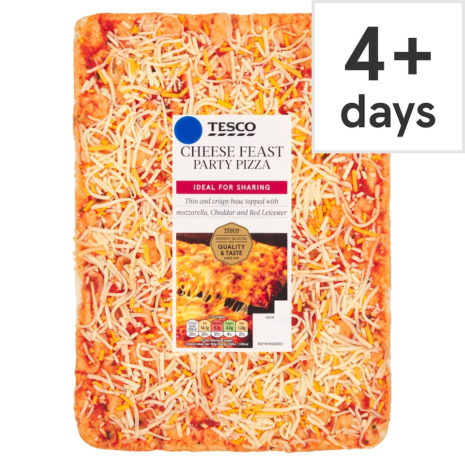 Tesco Cheese Feast Party Pizza 274g - Tesco Groceries