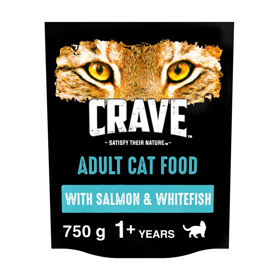 Crave High Protein Dry Cat Food Salmon & Fish 750G - Tesco Groceries
