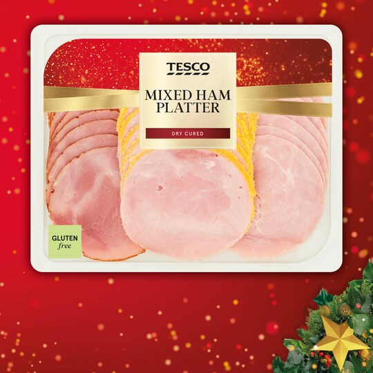 Tesco Mixed Ham Platter 400G - Tesco Groceries