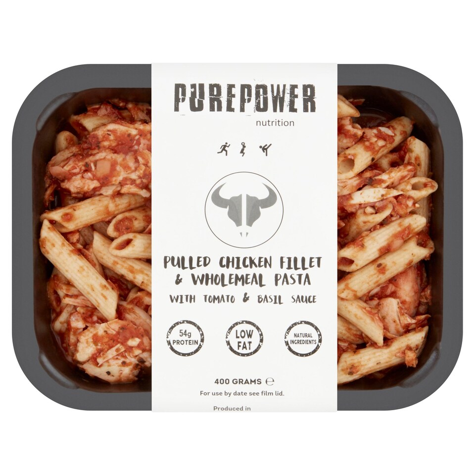 Purepower Pulled Chicken Fillet And Whole Wheat Pasta 400G - Tesco ...