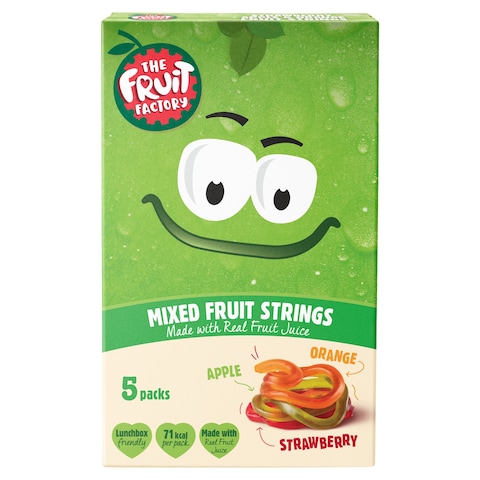 Fruit Factory Multi Fruit Strings 5 Pack 100G - Tesco Groceries