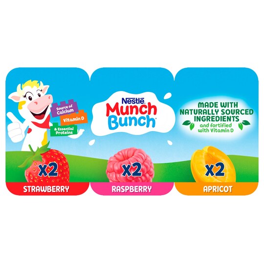 Munch Bunch Fruit Fromage Frais 6X42g - Tesco Groceries