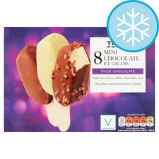 Tesco Mini Chocolate Ice Creams 8 X 50Ml - Tesco Groceries