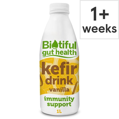 Biotiful Gut Health Madagascan Vanilla Kefir 1L - Tesco Groceries
