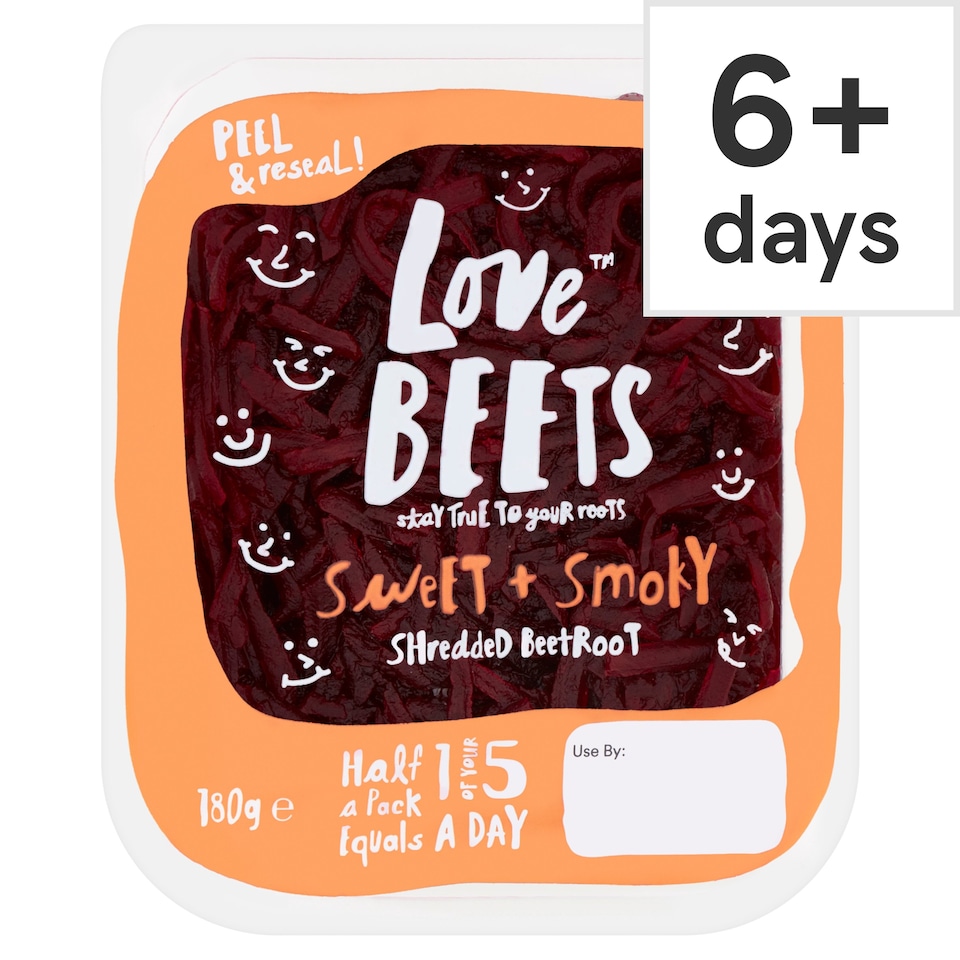 Love Beets Smokey Shred Beetroot 180G - Tesco Groceries