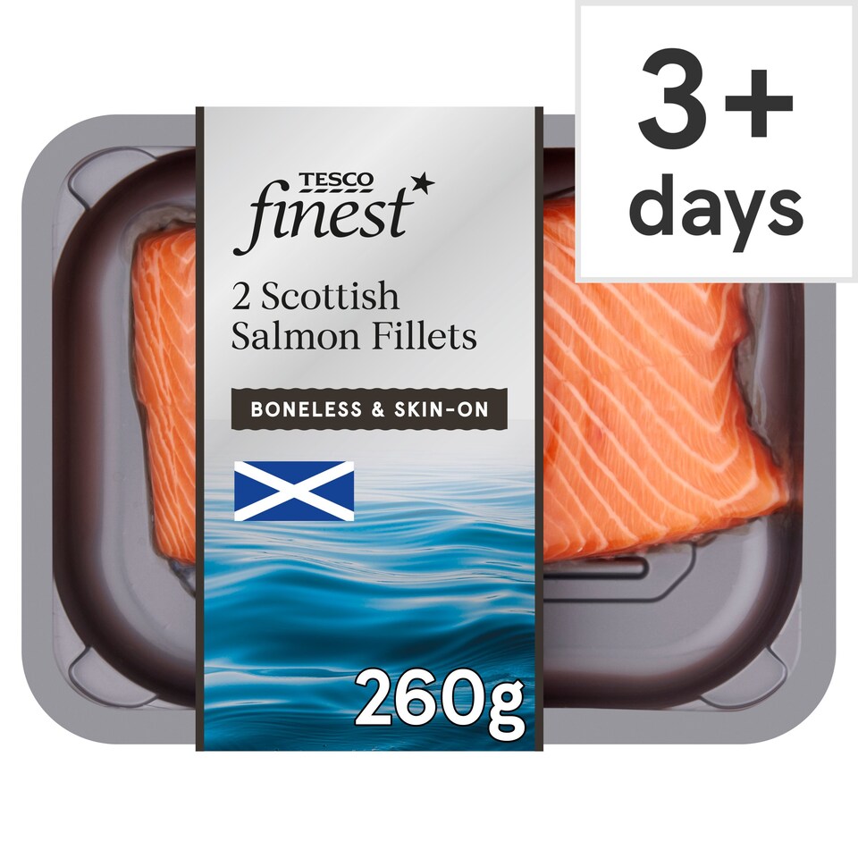 Tesco Finest 2 Scottish Salmon Fillets 260g - Tesco Groceries