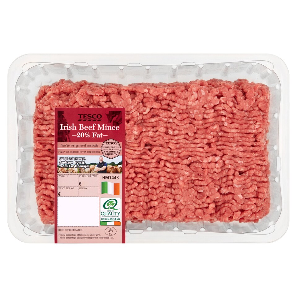 Tesco Irish Beef Mince 1000G - Tesco Groceries