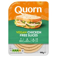 Quorn Vegan Chicken Free Slices 100G - Tesco Groceries