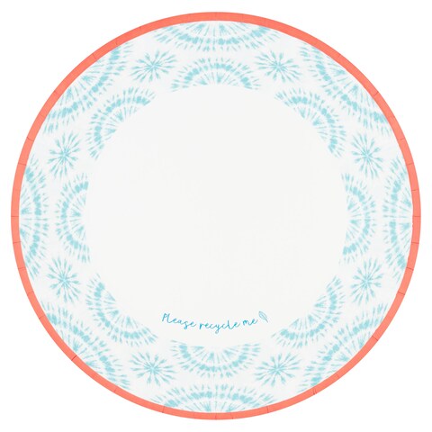 Tesco Tie Dye Plate 23Cm 10 Pack - Tesco Groceries
