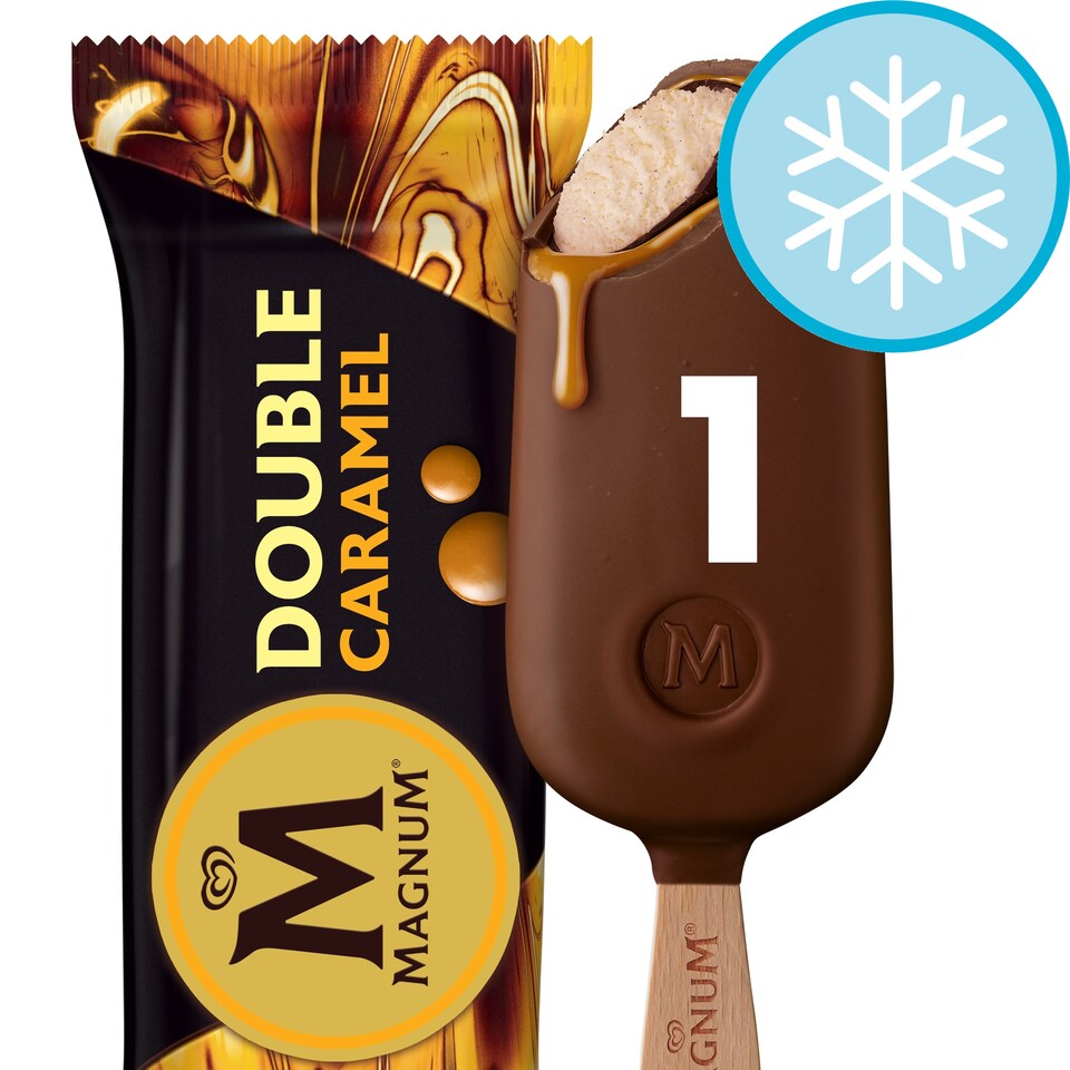 Magnum Double Caramel Ice Cream 85ml - Tesco Groceries