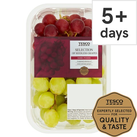 Tesco Seedless Grape Selection Pack 500G - Tesco Groceries