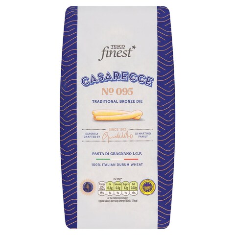 Tesco Finest Casarecce Pasta di Gragnano Dried Pasta Made from Durum ...