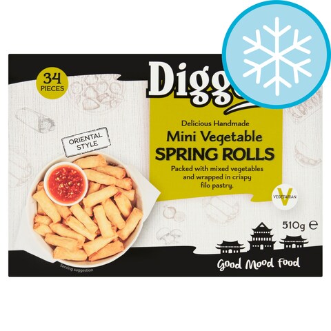 Diggers Mini Vegetable Spring Rolls 510g - Tesco Groceries