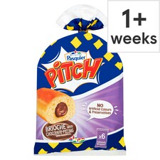 Pitch Chocolate Brioche Roll 6 Pack - Tesco Groceries