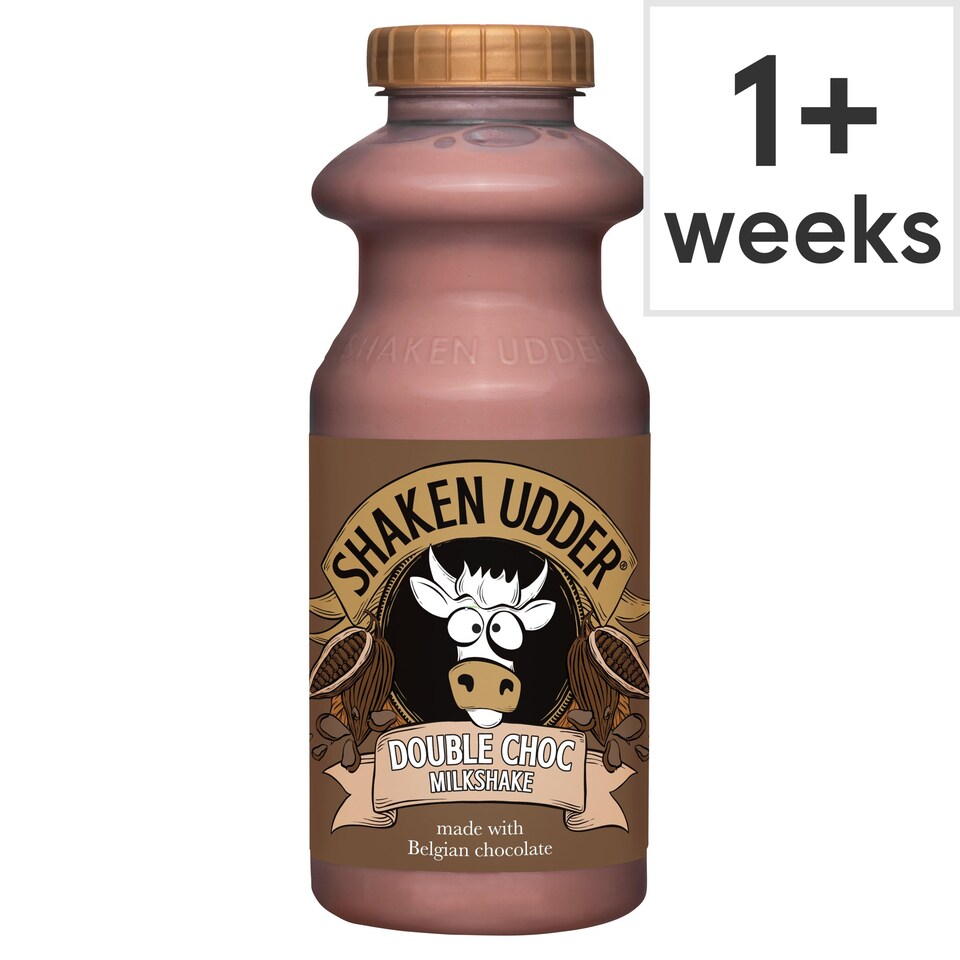 Shaken Udder Double Choc Milkshake 330ml - Tesco Groceries