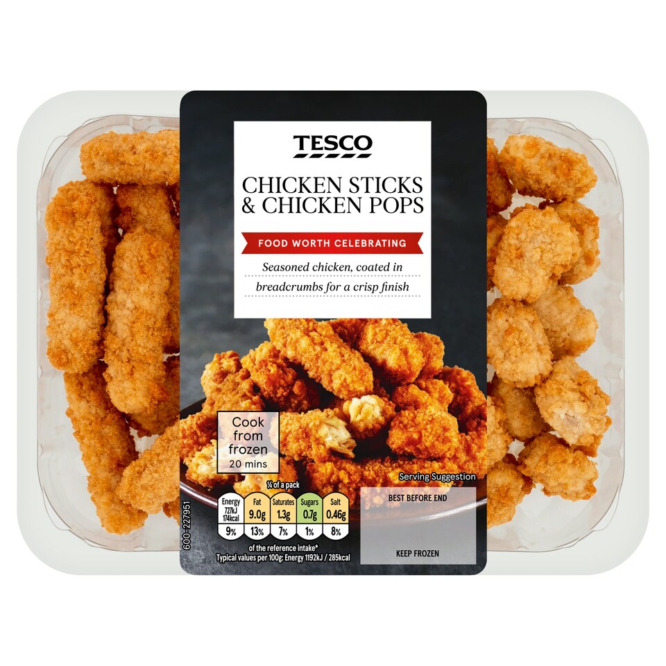 Tesco Chicken Sticks & Chicken Pops 330G - Tesco Groceries