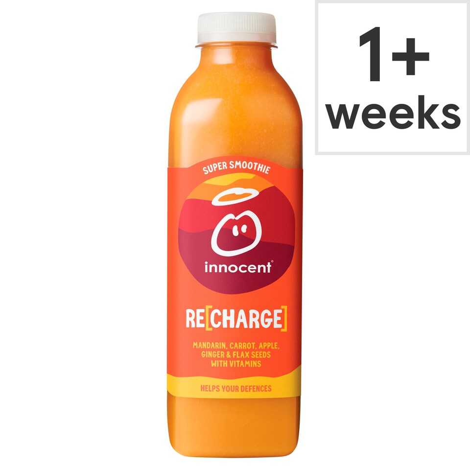 innocent Super Smoothie Recharge, Mandarin & Carrot 750ml - Tesco Groceries