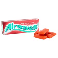 Airwaves Cherry Menthol Gum 10 Pieces - Tesco Groceries