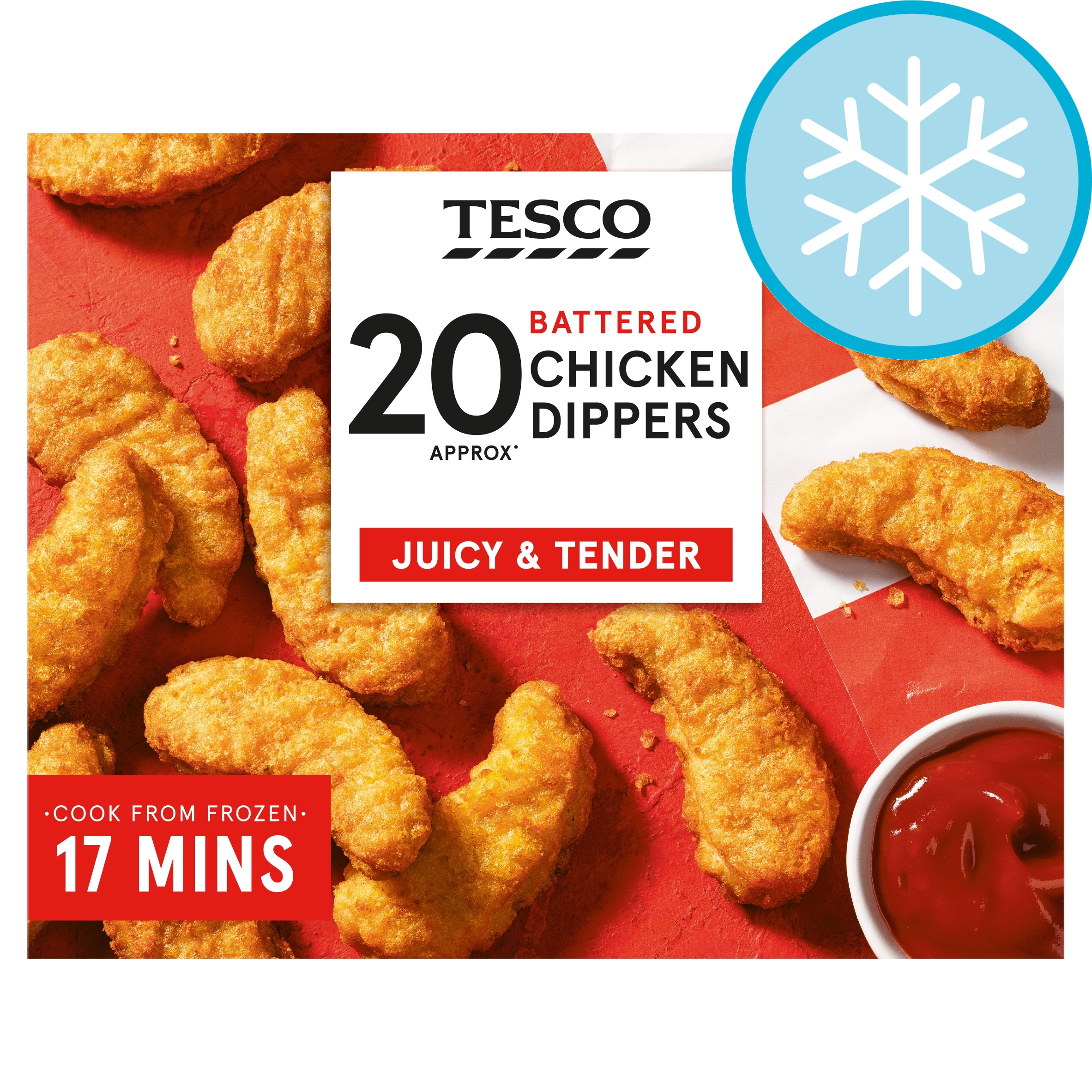 Tesco Battered Chicken Dippers 20 Pack 450g - Tesco Groceries