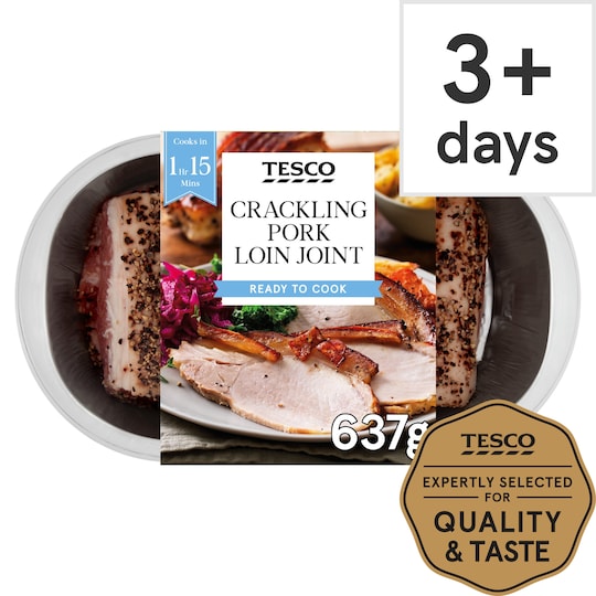 Tesco Crackling Pork Loin Joint 637G - Tesco Groceries