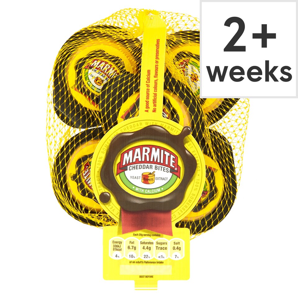 Marmite Cheddar Cheese Bites 5 X20g - Tesco Groceries