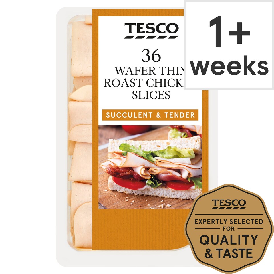 Tesco 36 Wafer Thin Roast Chicken Slices 400G - Tesco Groceries