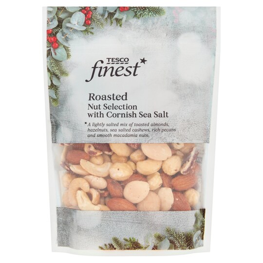 Tesco Finest Roasted Nut Selection With Sea Salt225g - Tesco Groceries