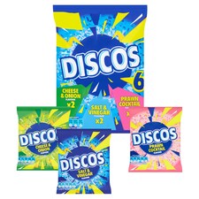 Discos Assorted Crisps 6X25.5G - Tesco Groceries