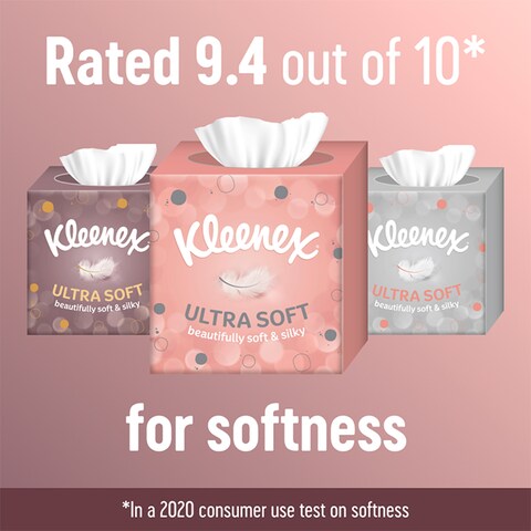 Kleenex Ultra Soft Tissues Cube Box 48 Sheets - Tesco Groceries