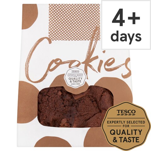 Tesco Double Chocolate Cookies 5 Pack - Tesco Groceries