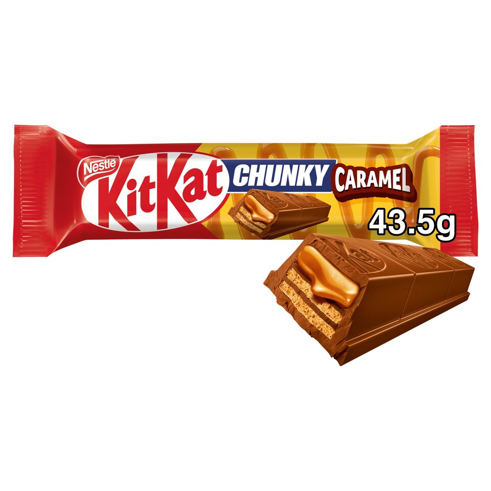 Kit Kat Chunky Caramel Chocolate Bar 43.5g - Tesco Groceries