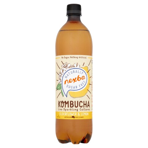 Nexba Elderflower & Lemon Kombucha 1L - Tesco Groceries