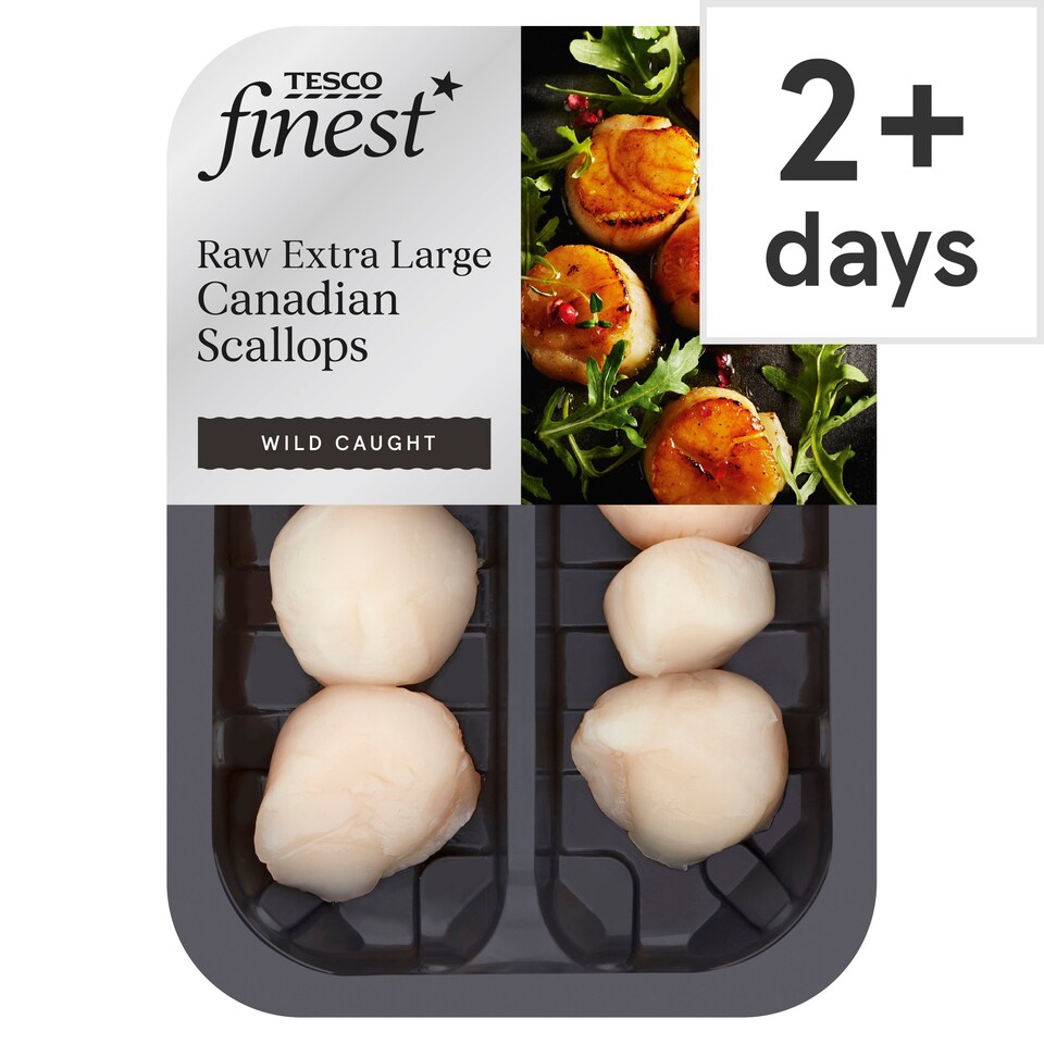 Tesco Finest Raw Extra Large Scallops 120G - Tesco Groceries