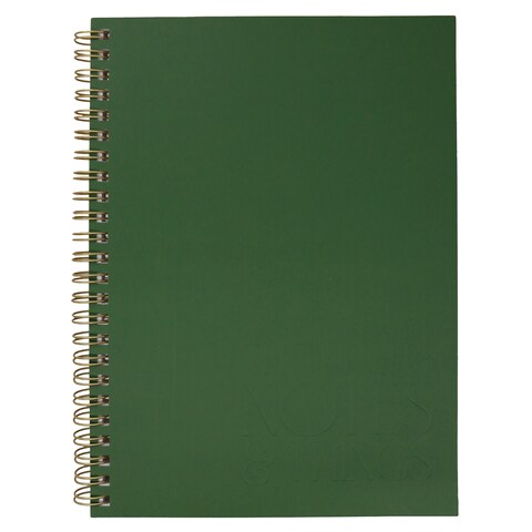 Tesco Green A5 Wiro Notebook - Tesco Groceries