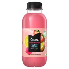 Cappy Lemonade Non-Carbonated Lemon Soft Drink with Strawberry Juice ...